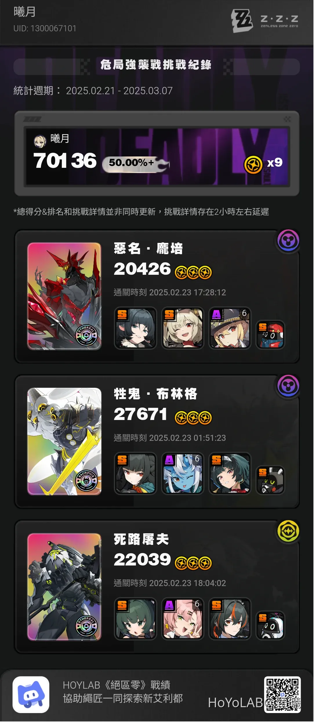 絕區零1.5危局（2/21） Zenless Zone Zero | HoYoLAB