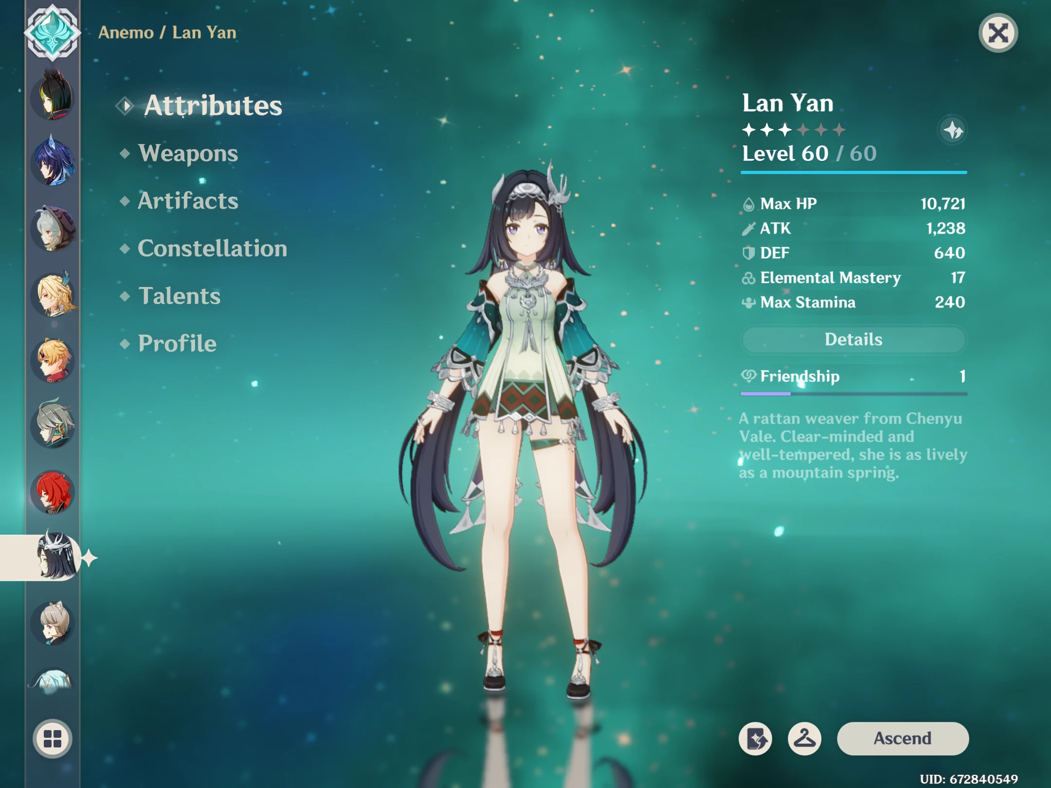What do y’all think of my Lin yan build Genshin Impact | HoYoLAB