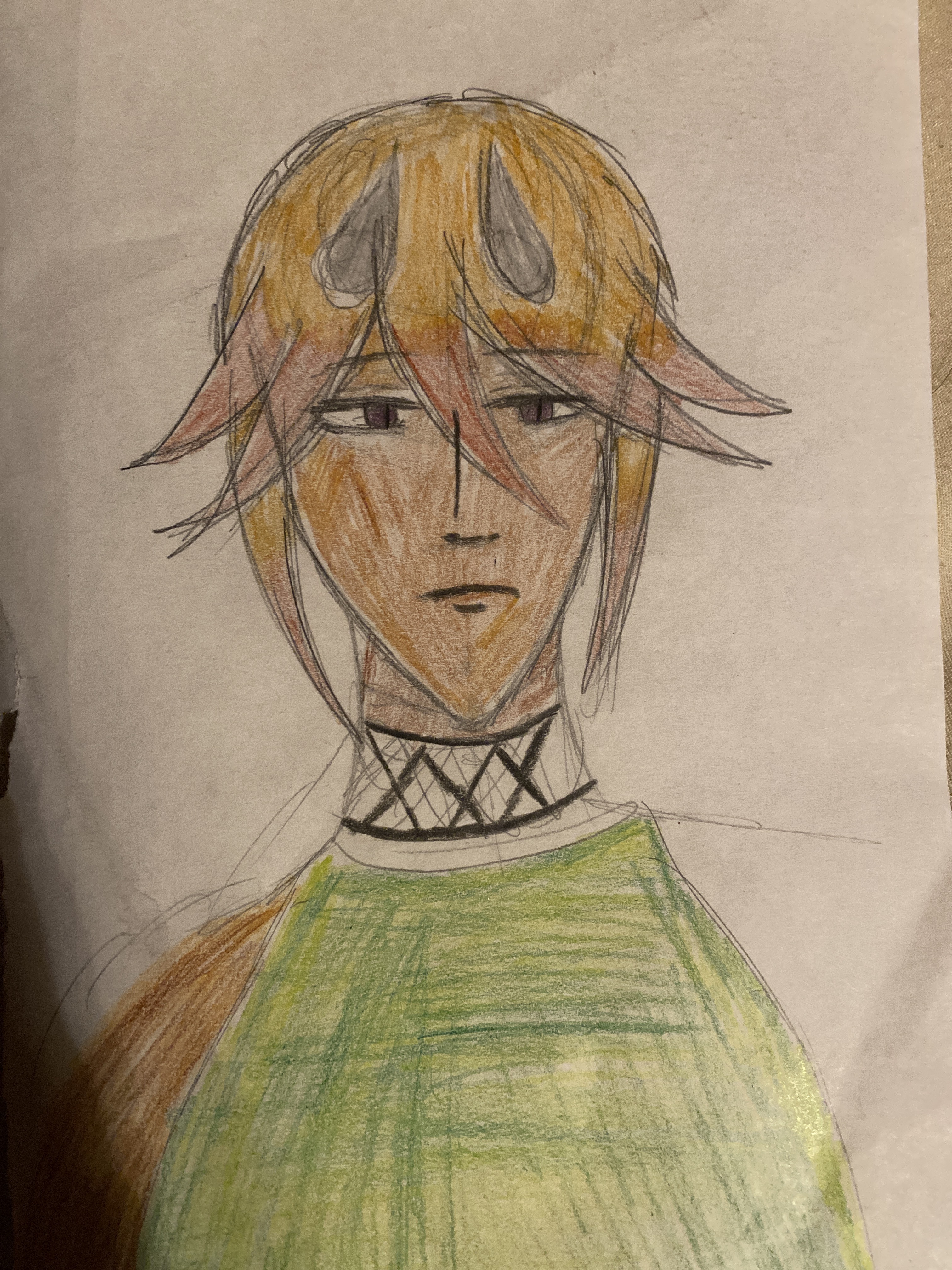 A friend of mine wanted to color my drawing | HoYoLAB
