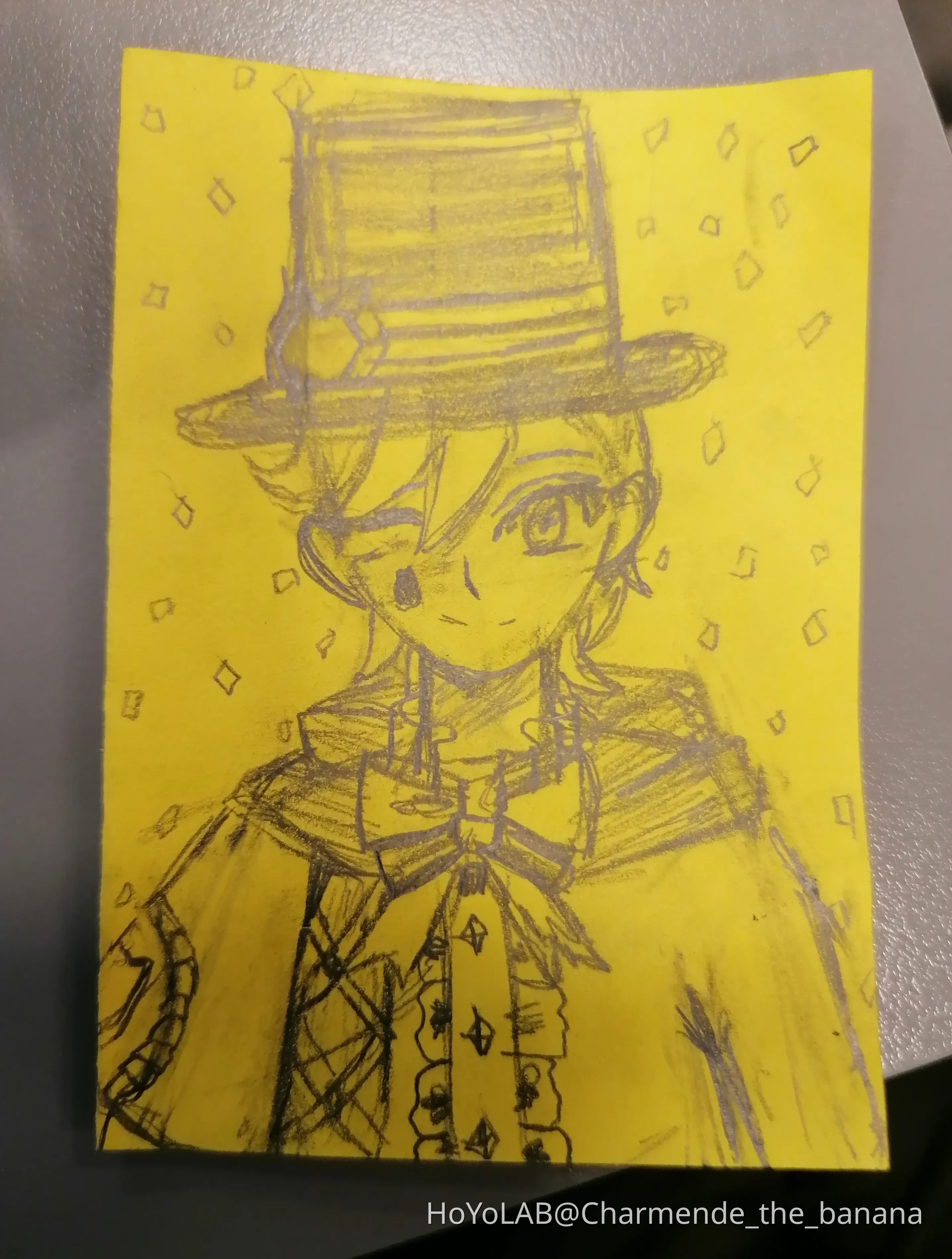 Lyney sketch Genshin Impact | HoYoLAB