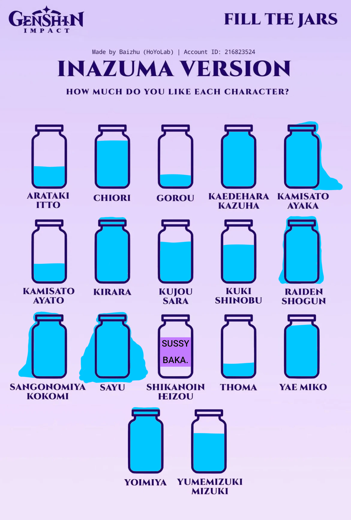 How much I love each Inazuman character! Genshin Impact | HoYoLAB