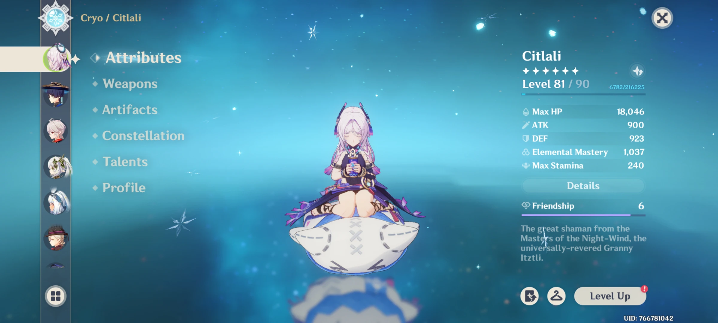 Citlali and Lyney's new stats (still in progress until February 28th ...