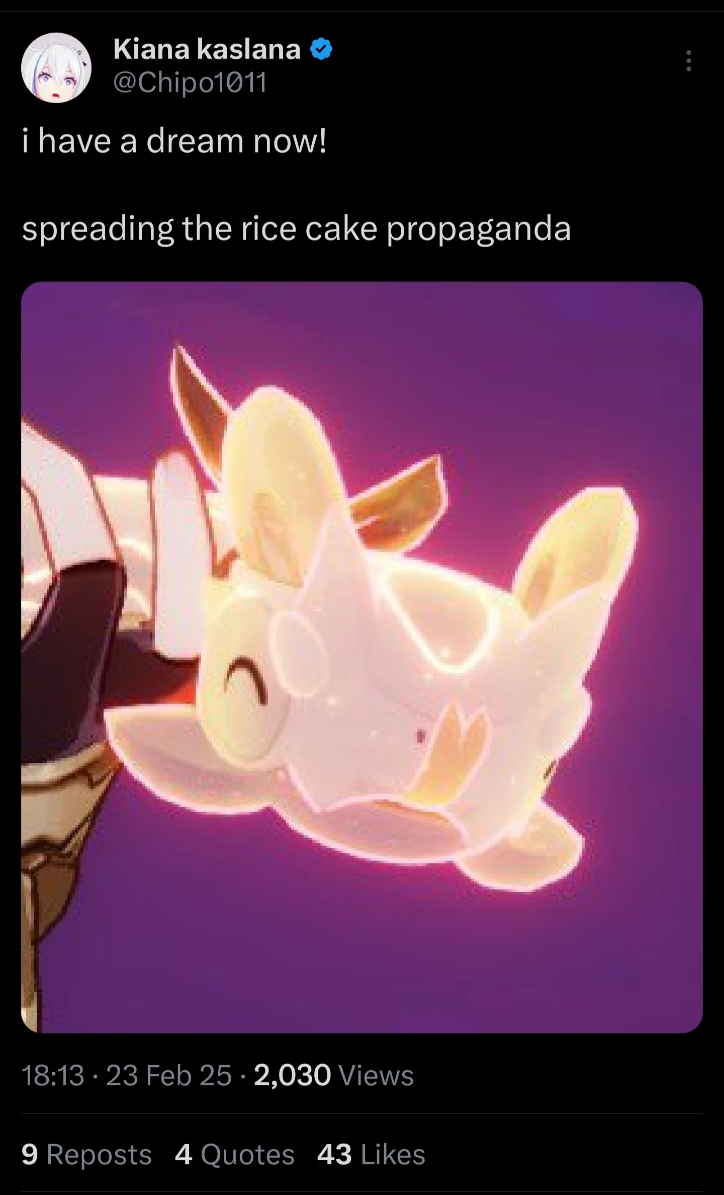 My friend has a dream, and that is to spread the word of Kiana and Mei ...