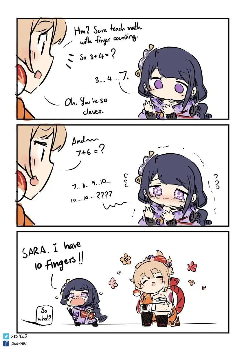 Raiden Practicing finger counting😊 Genshin Impact | HoYoLAB