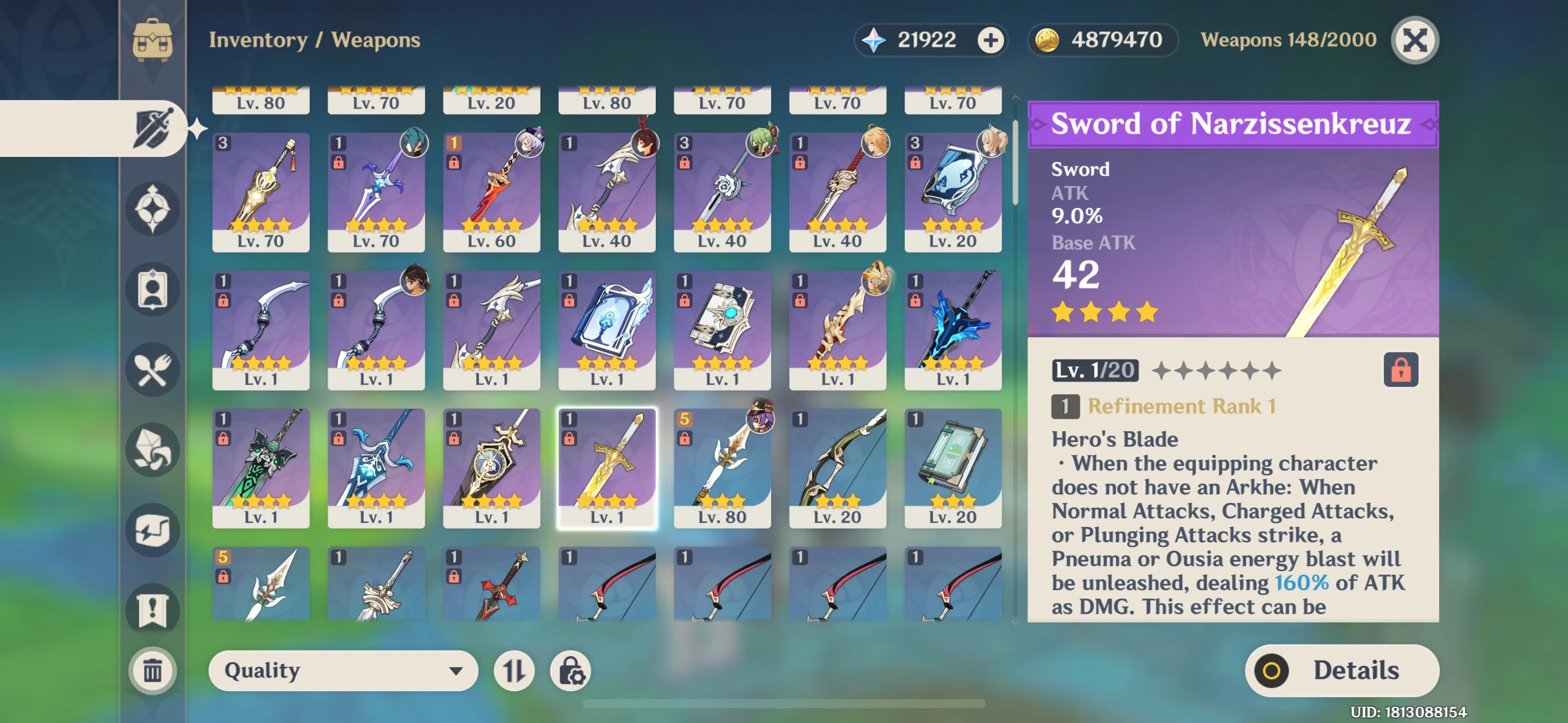 Is this good sword…!(sword of narzi) Genshin Impact | HoYoLAB