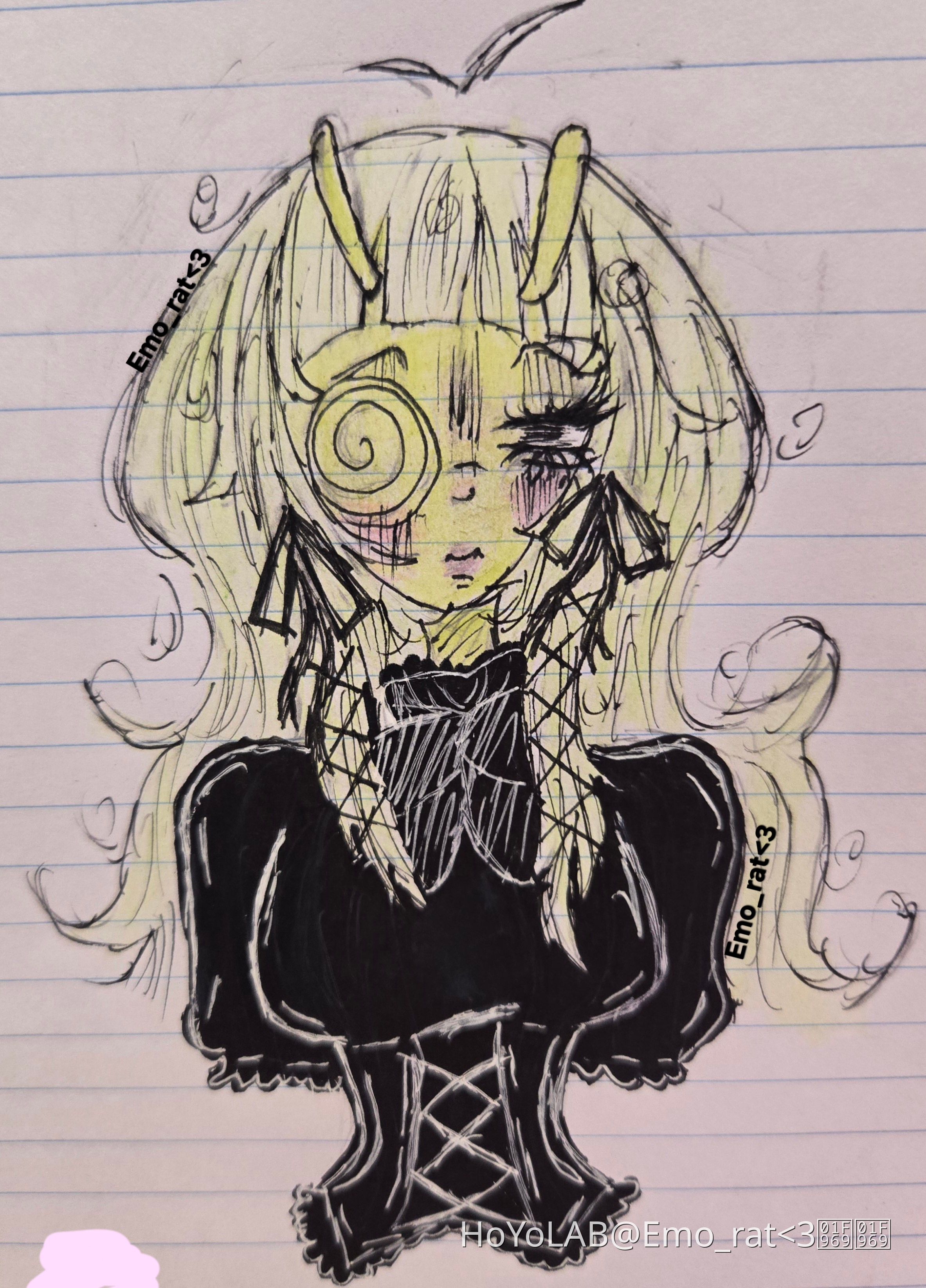 Alien girl I drew Genshin Impact | HoYoLAB