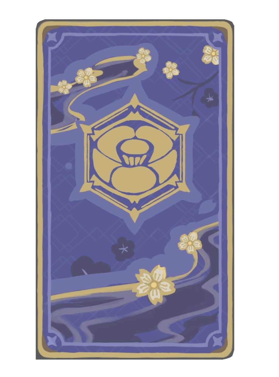 Kamisato Estate Tcg Card Back by me 🩵 Genshin Impact | HoYoLAB