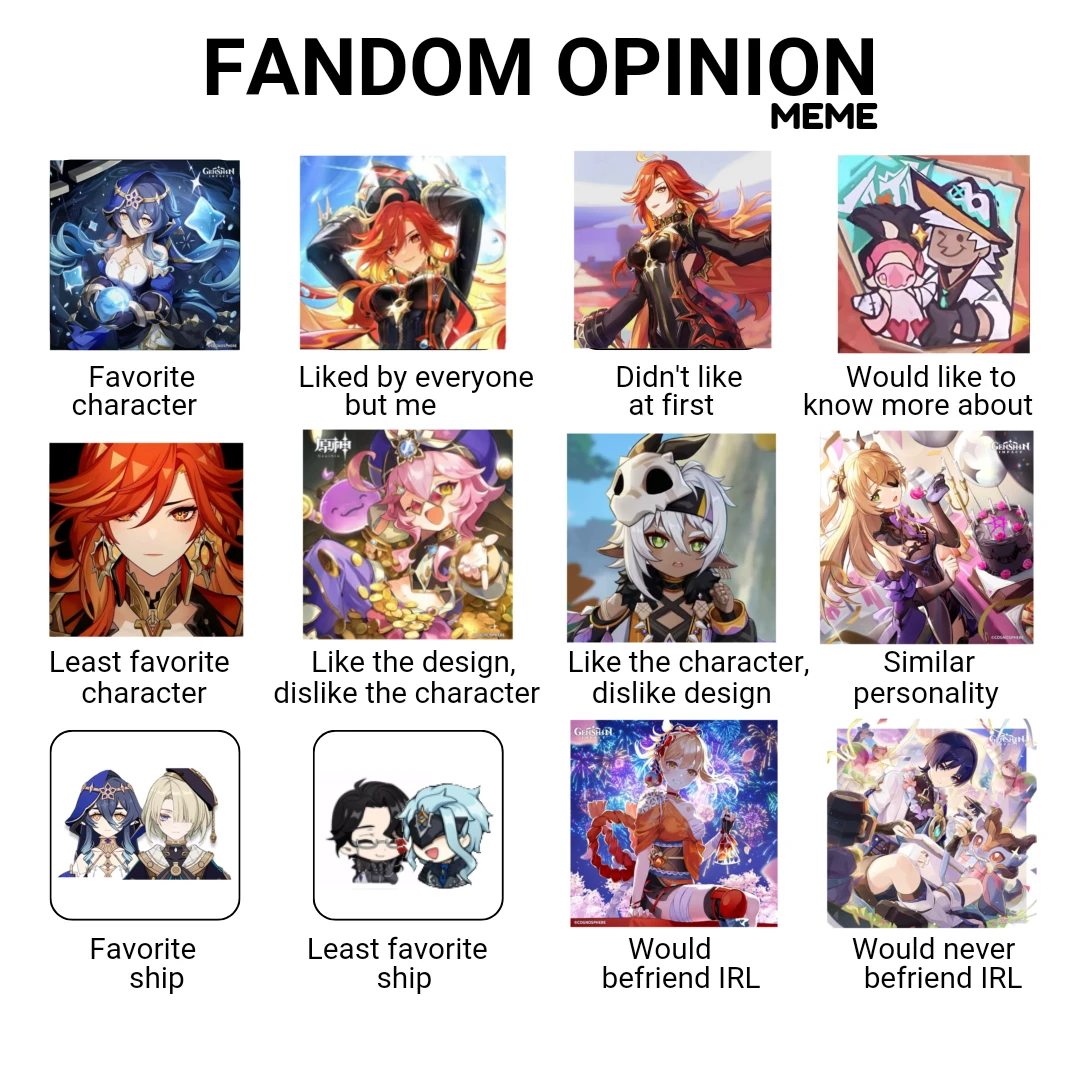 Fandom Opinion Meme Genshin Impact | HoYoLAB