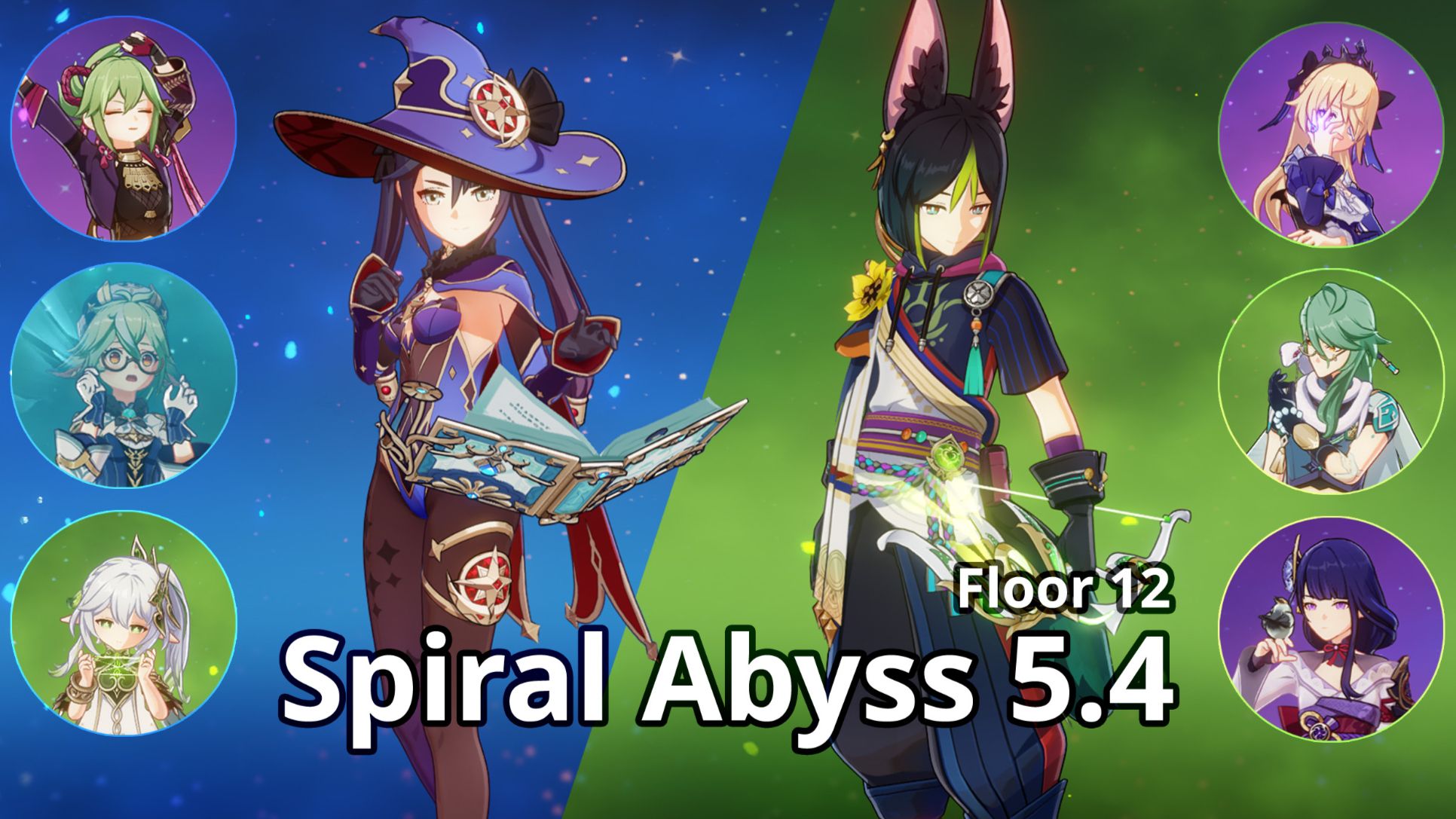 5.4 NEW ABYSS C6 Mona Hyperbloom & C0 Tighnari Aggravate - Floor 12 (9 Stars) | Genshin Impact ...