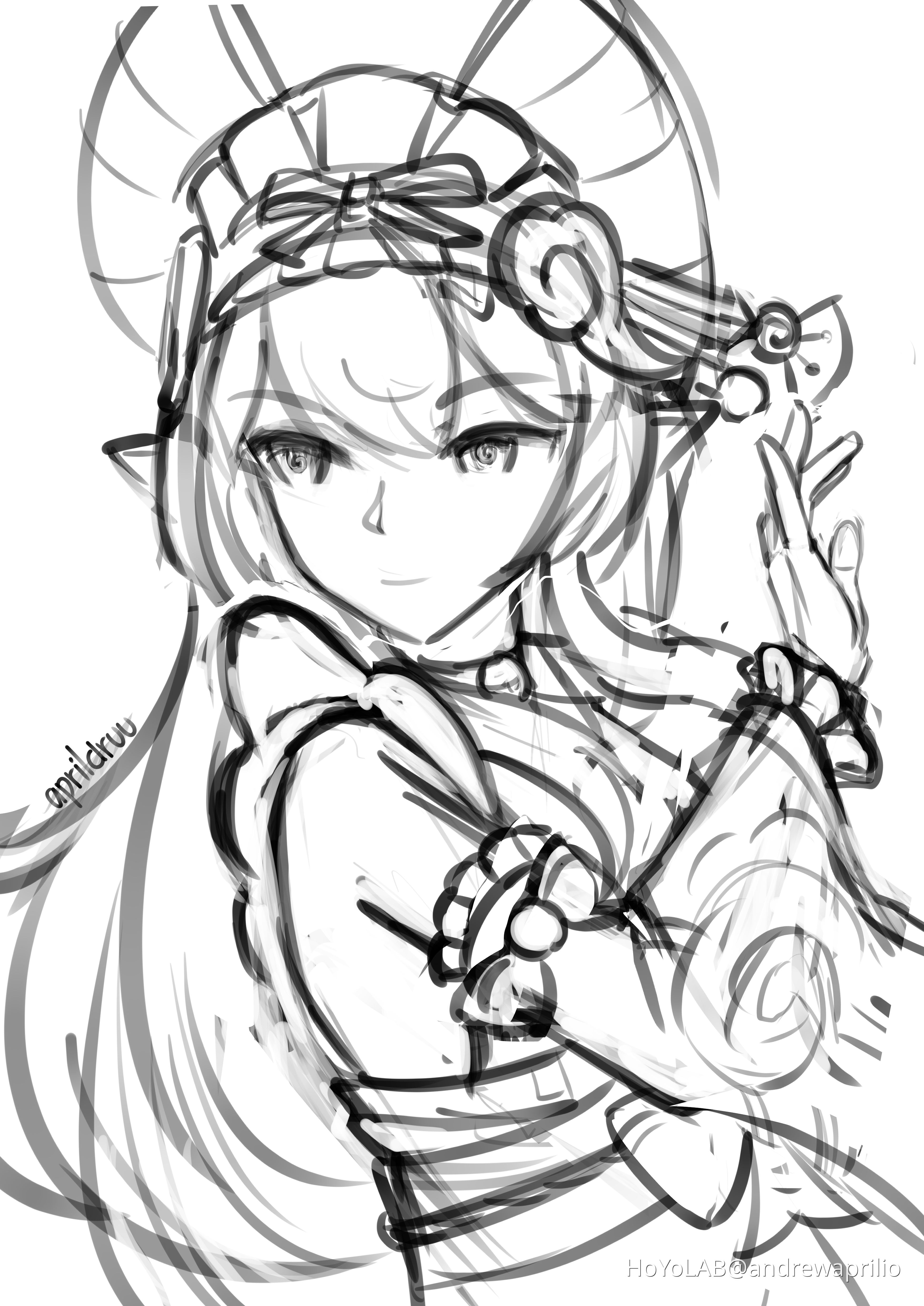 Mizuki sketch Genshin Impact | HoYoLAB