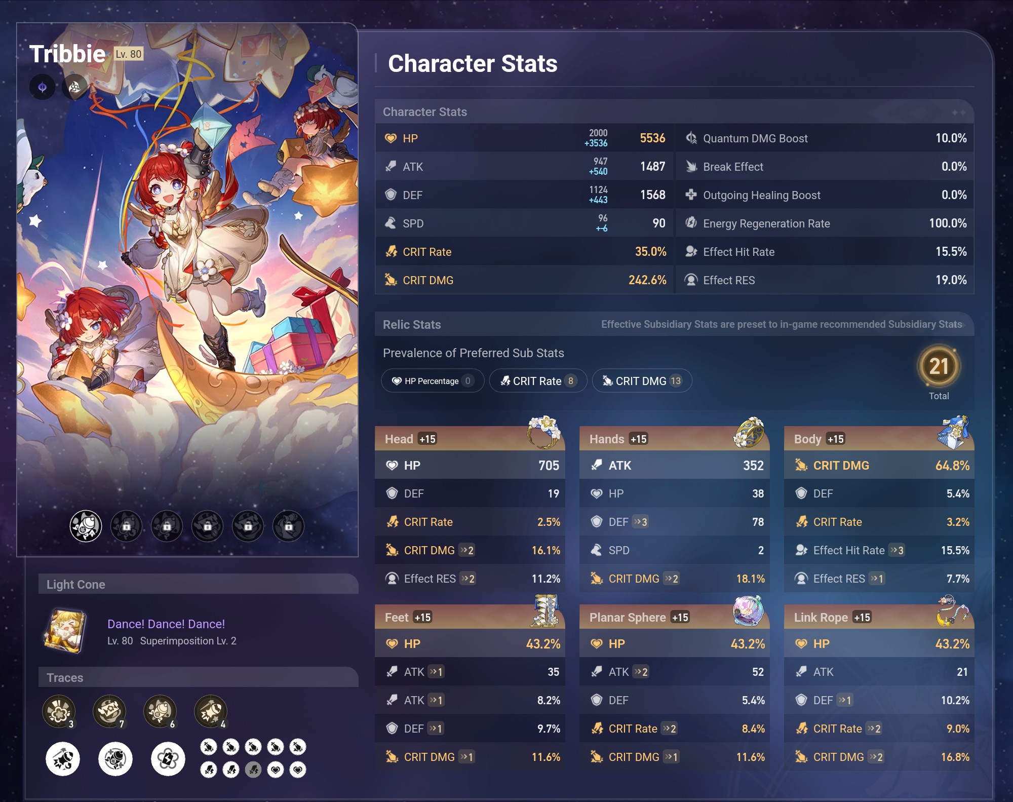 Tribbie Build Advice Honkai: Star Rail | HoYoLAB