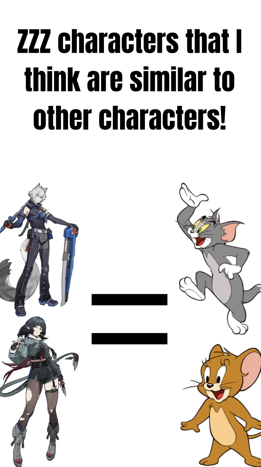 ZZZ characters I think are similar to other characters! Zenless Zone ...