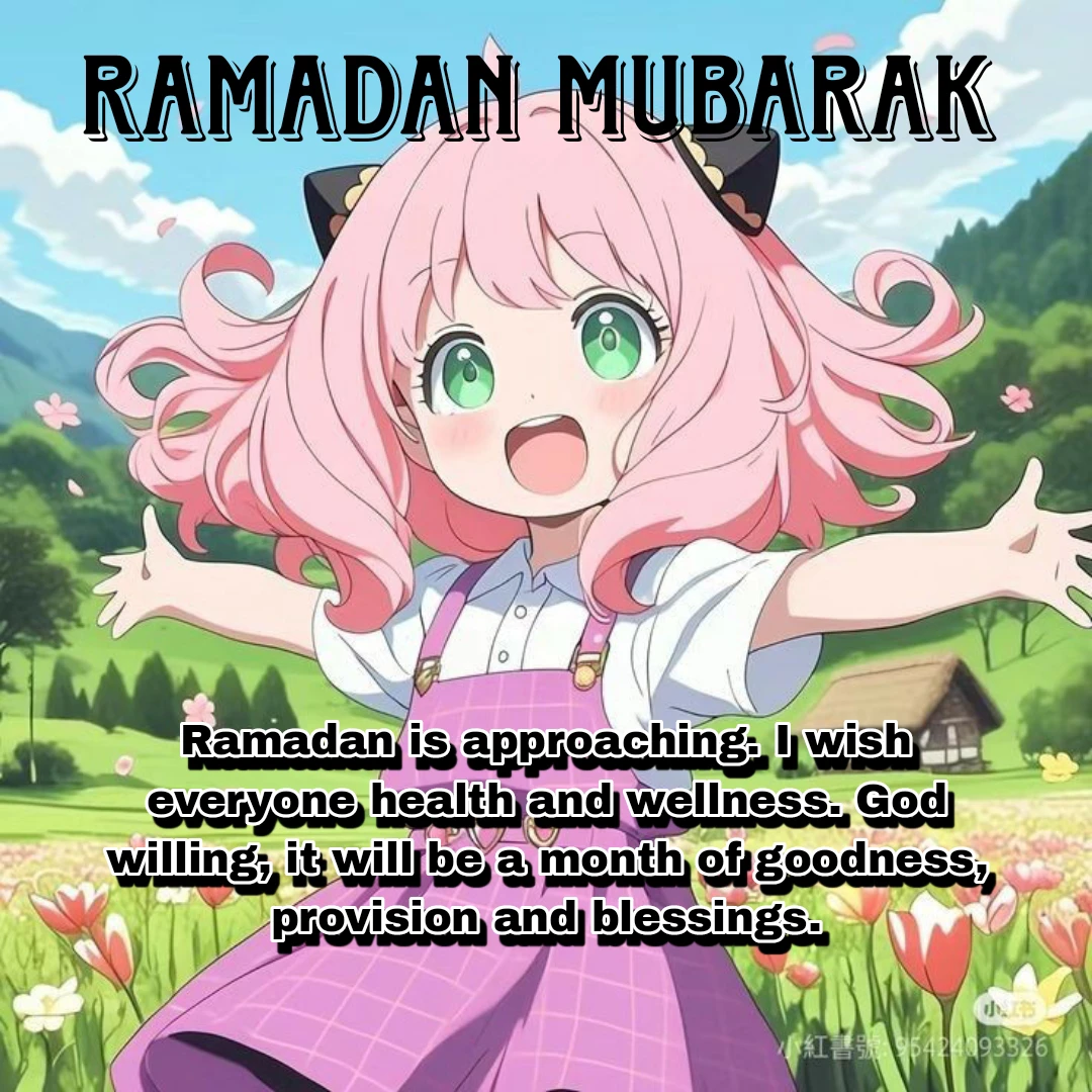 Ramadan is approaching. I wish everyone health and wellness. God ...