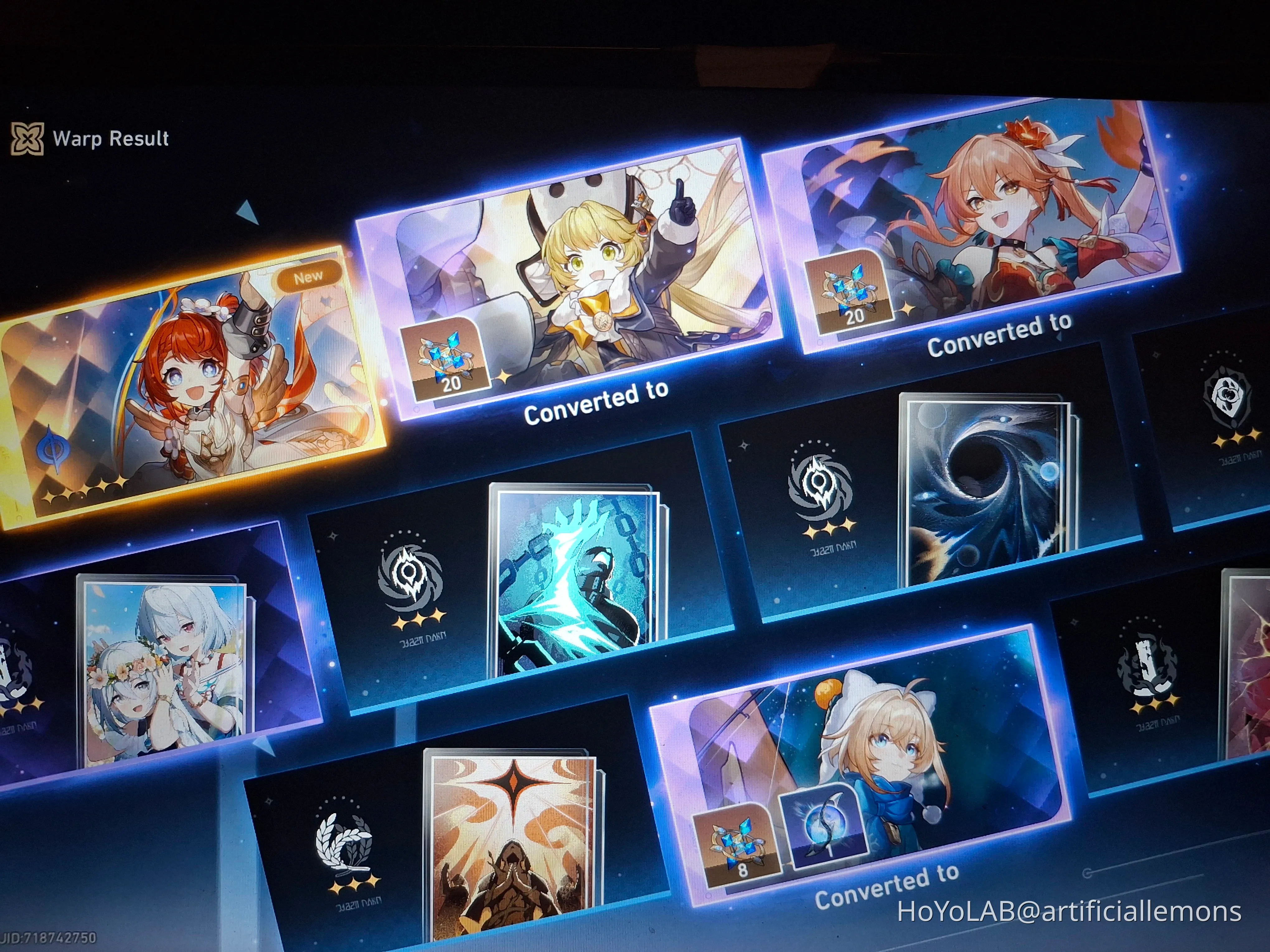 This being my first 10 pull is an apology for me losing on Algaea ...