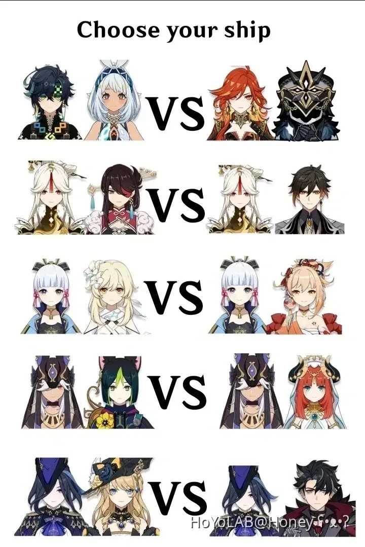 My ship picks! What's yours? Genshin Impact | HoYoLAB