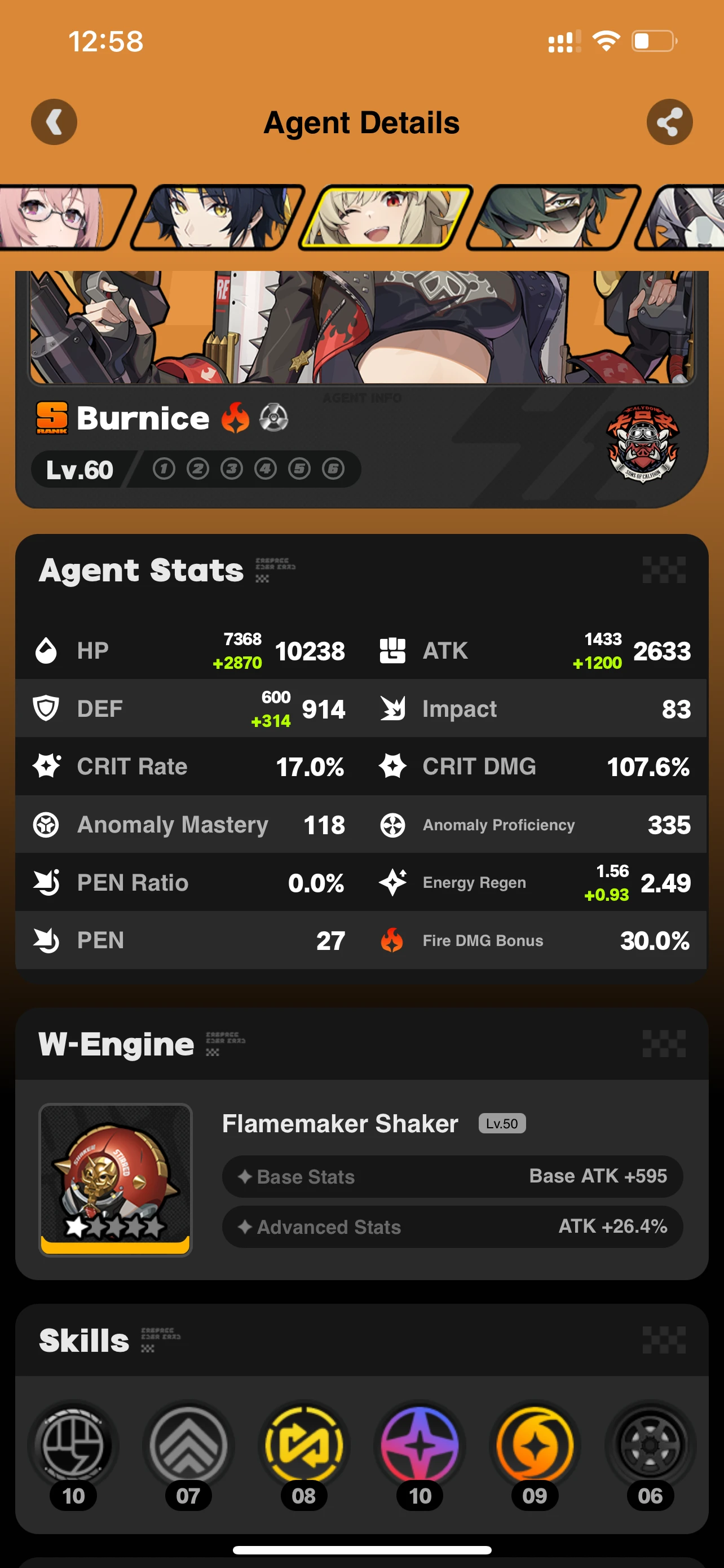 Burnice build help pls ;n; Zenless Zone Zero | HoYoLAB