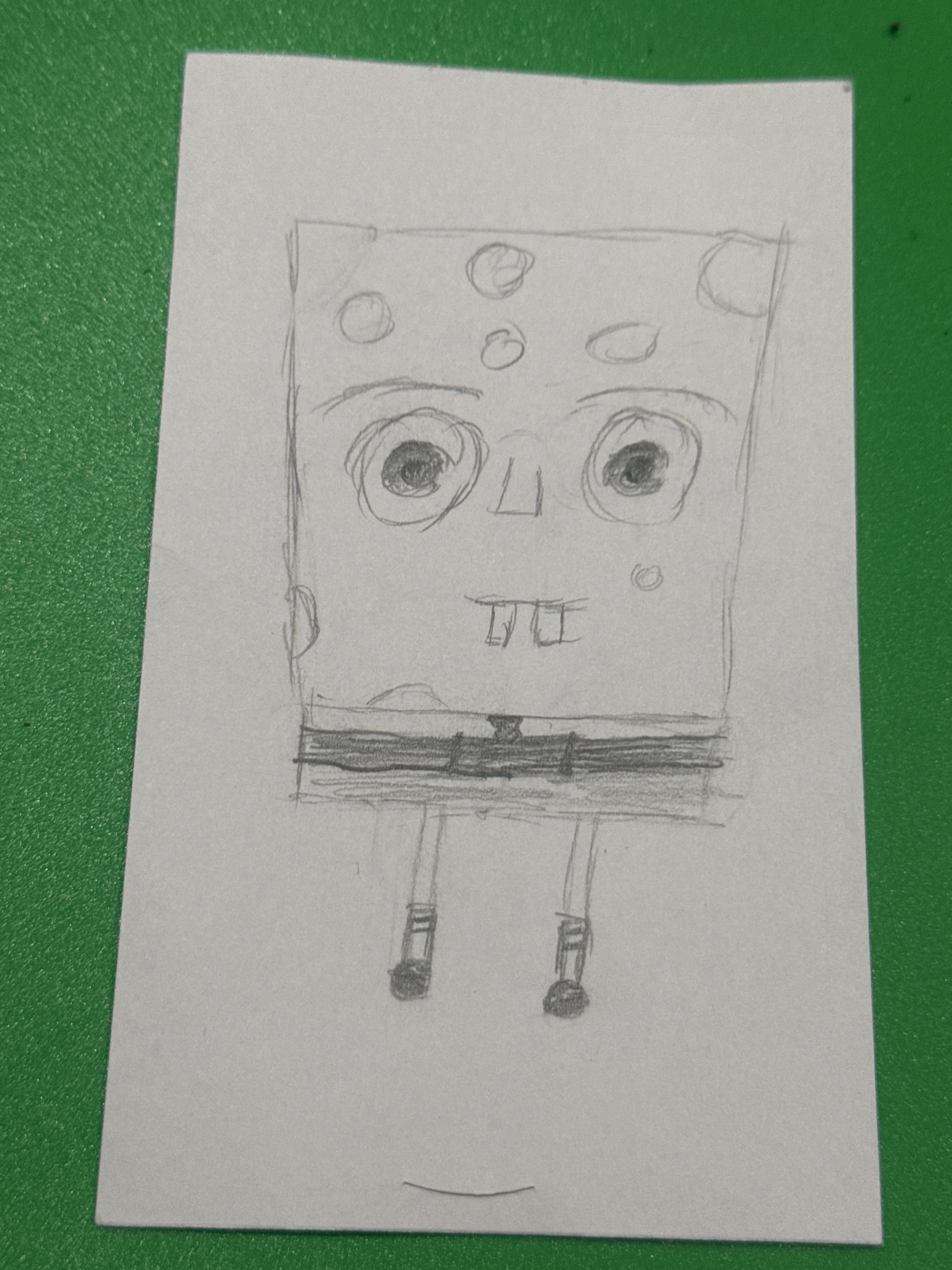 my friend asked me to draw SpongeBob from memory and i’m still awake rn ...