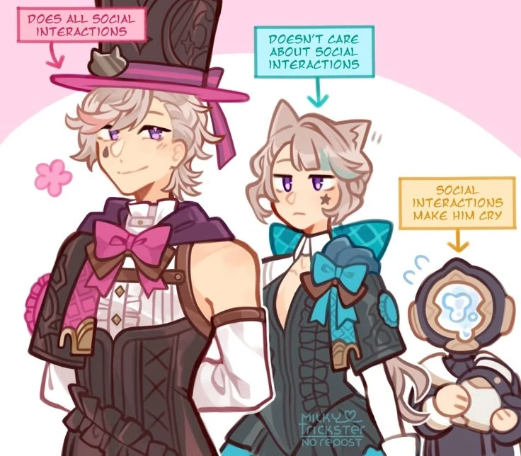 Siblings trio ️🩵🤍 Genshin Impact | HoYoLAB
