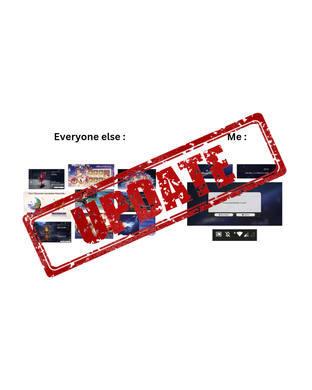 finally can login. (slide to see tsundere Mydei + Hmph. meme from ...