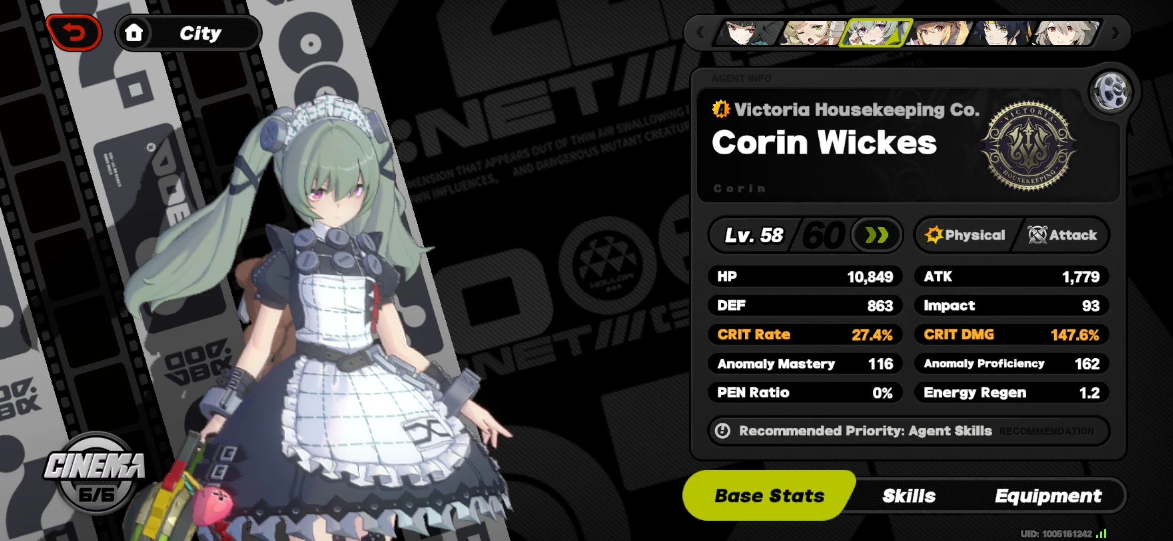 Any suggestions on improving my Corin. Please, I need help! Zenless ...