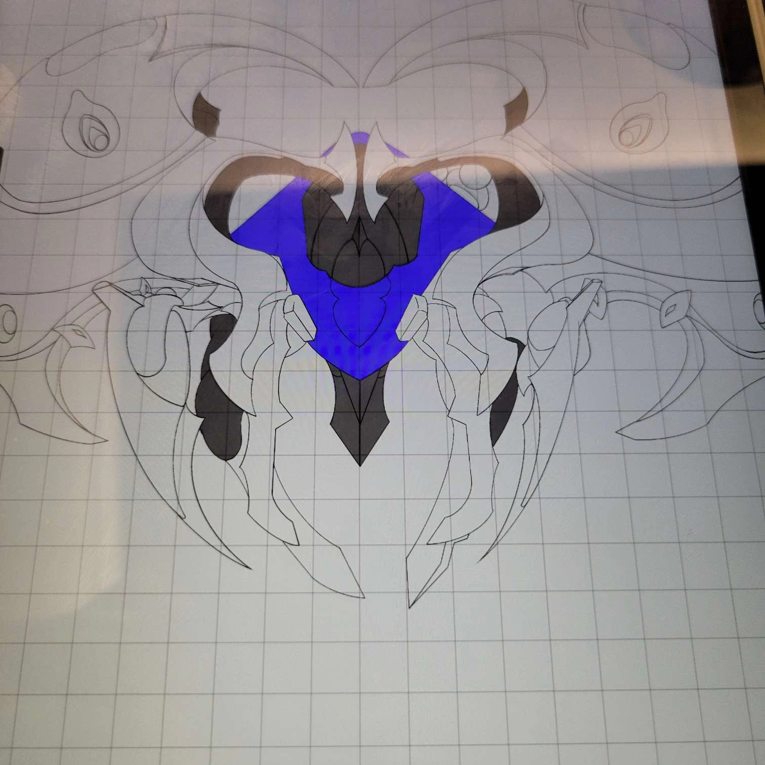 started the base layer color, this will take a lot longer than the ...