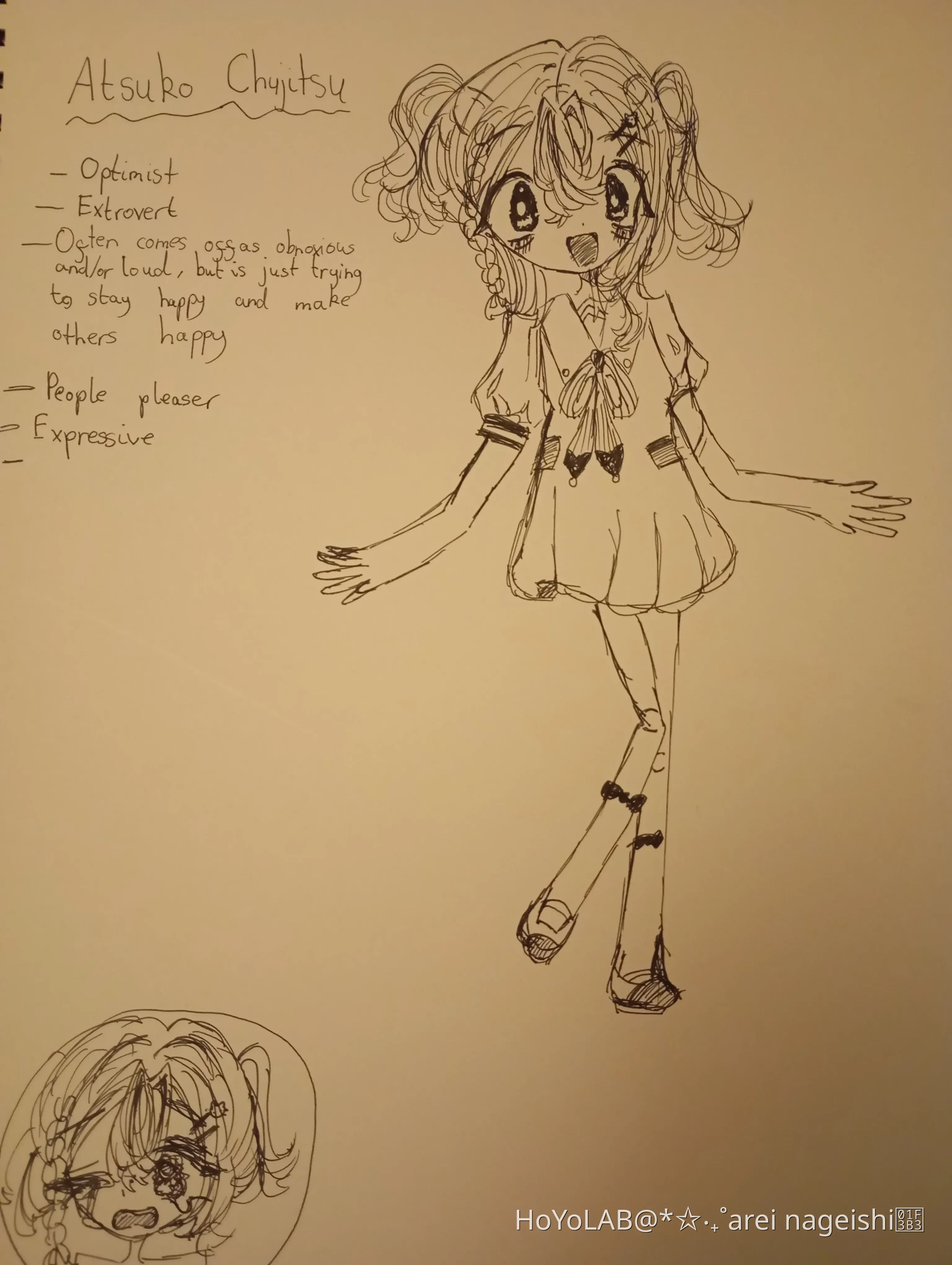 my tbhk oc atsuko chujitsu! i tried my best to replicate aida's style ...