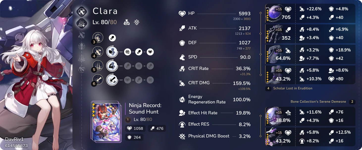 CLARA GIVE ME BACK MY MYDEI BUILD Honkai: Star Rail | HoYoLAB