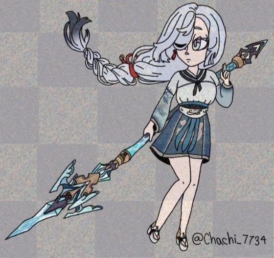 Shenhe drawing Genshin Impact | HoYoLAB