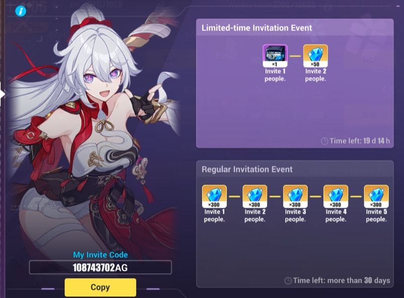 enter my invite code plzzzzzz Honkai Impact 3rd | HoYoLAB