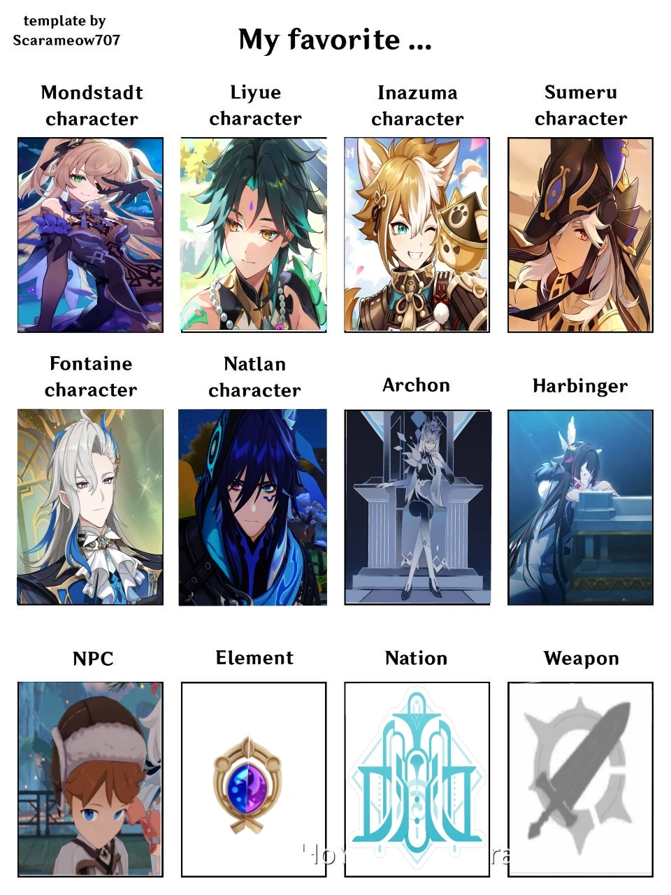 my fav genshin things Genshin Impact | HoYoLAB