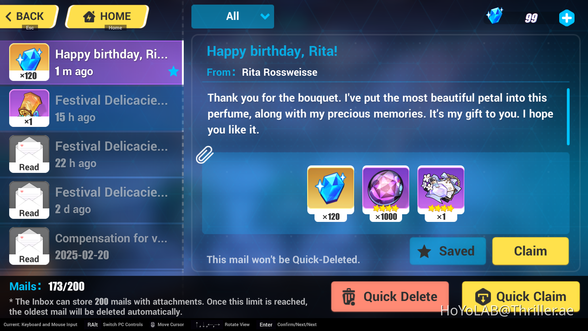 The birthday messages are getting shorter Honkai Impact 3rd | HoYoLAB