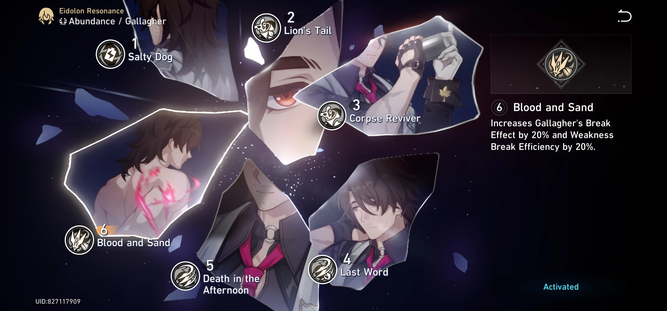 Heal Amount Test : E6 Gallagher Honkai: Star Rail | HoYoLAB