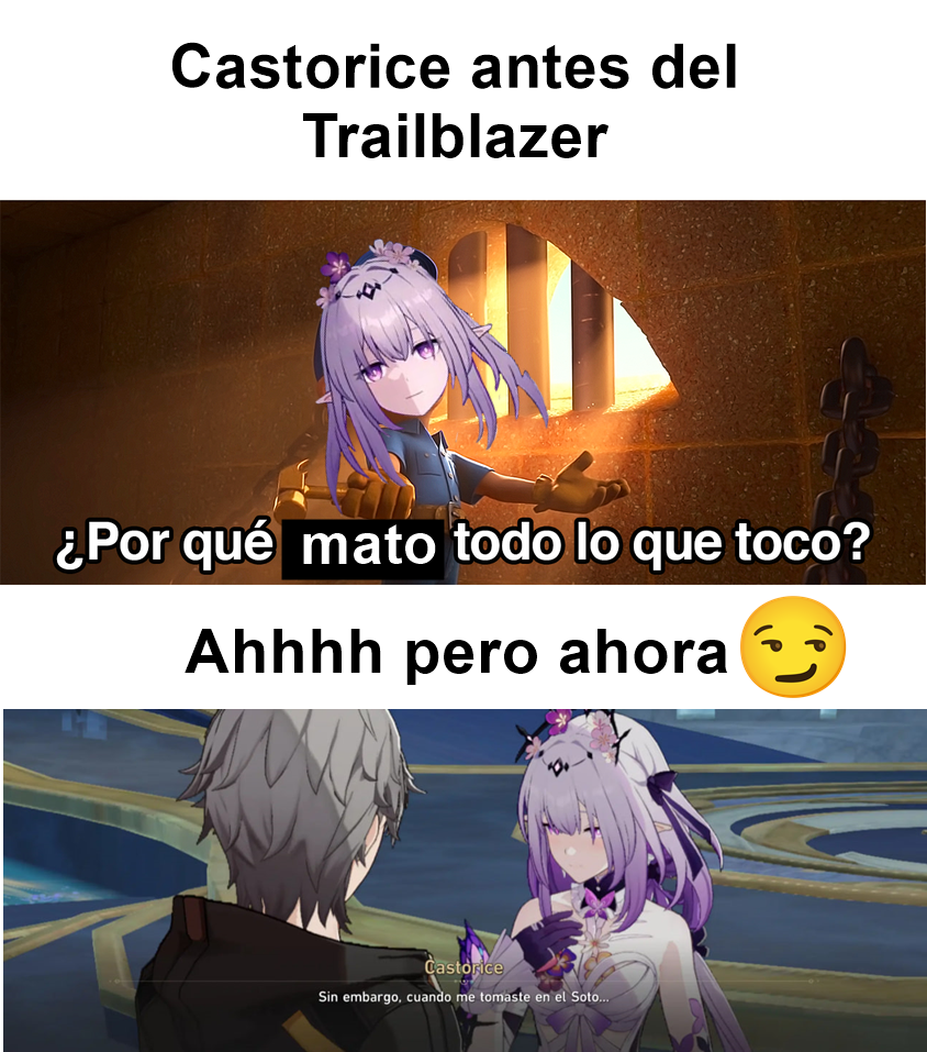 Ha de ser la primera vez que alguien la toca en años pobre Castorice ...