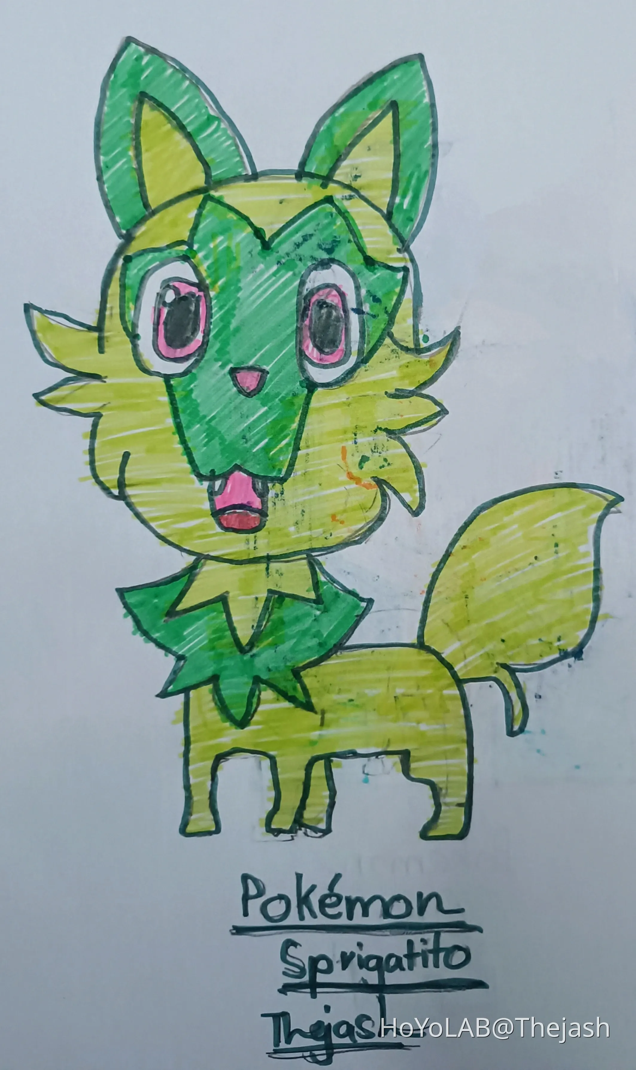 I drew Springatito from Pokémon Horizons. Genshin Impact | HoYoLAB