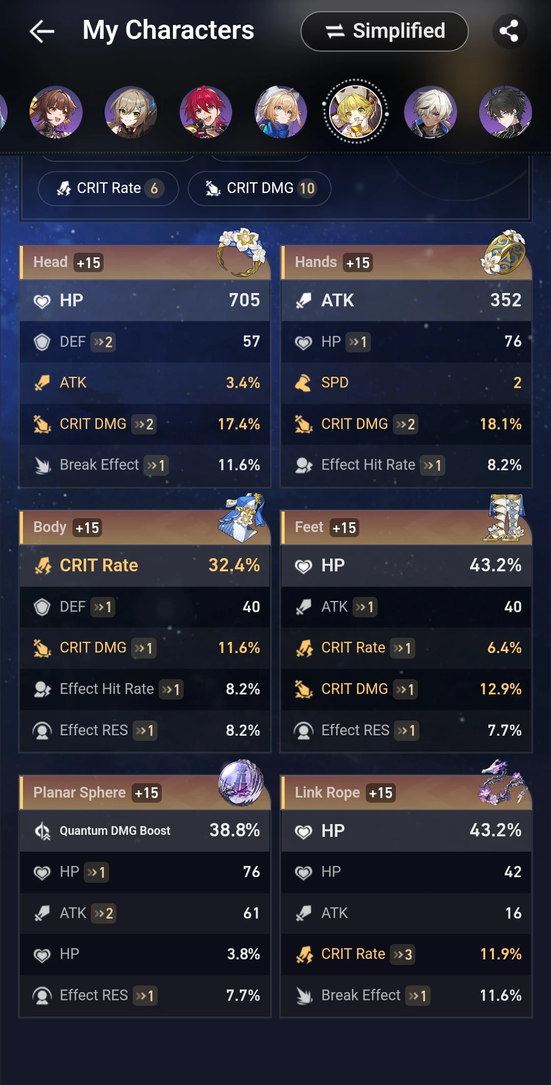 Castorice relic prefarm, need advice Honkai: Star Rail | HoYoLAB