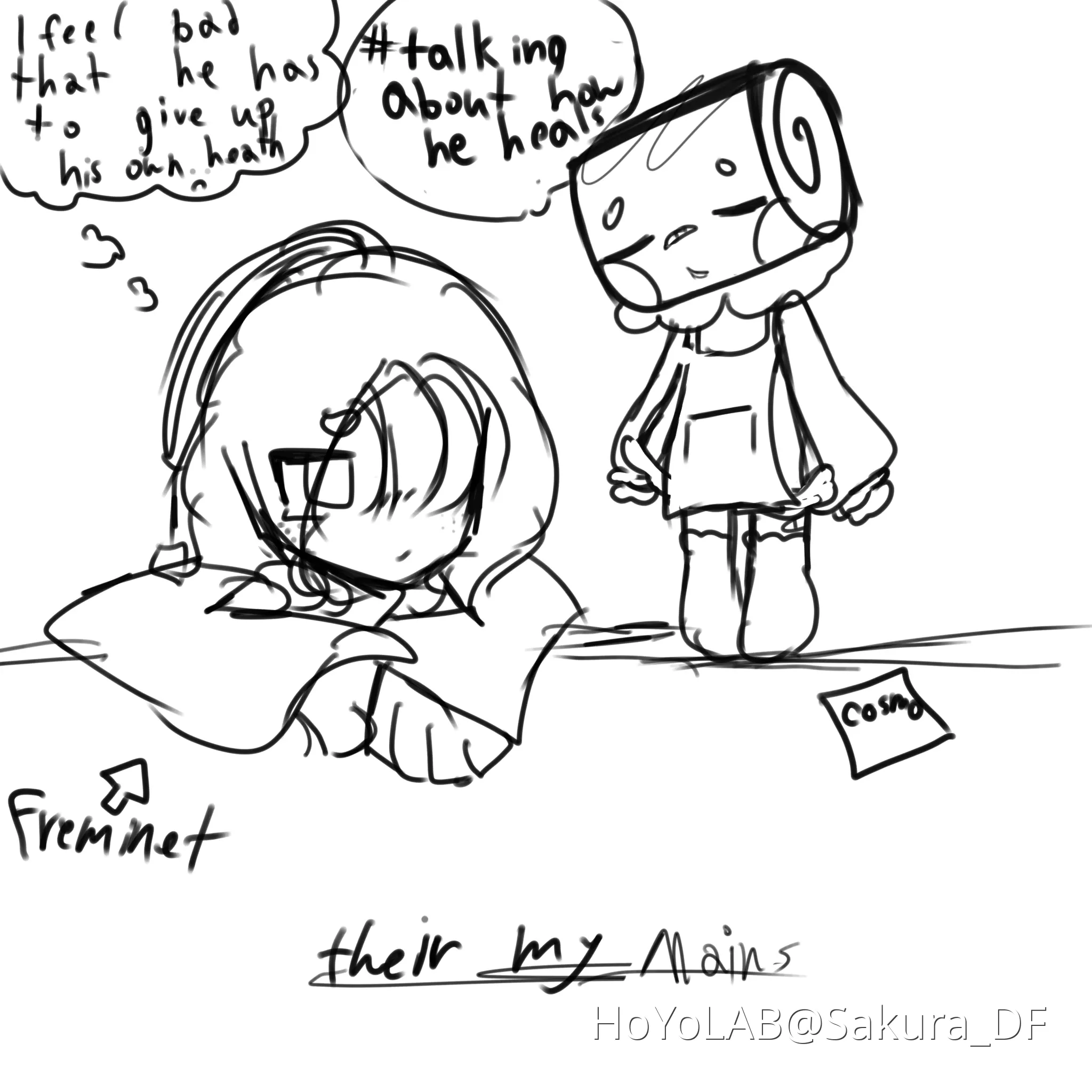 I’m back from the void anyways here some crossover art between Genshin and dandy’s world Genshin ...