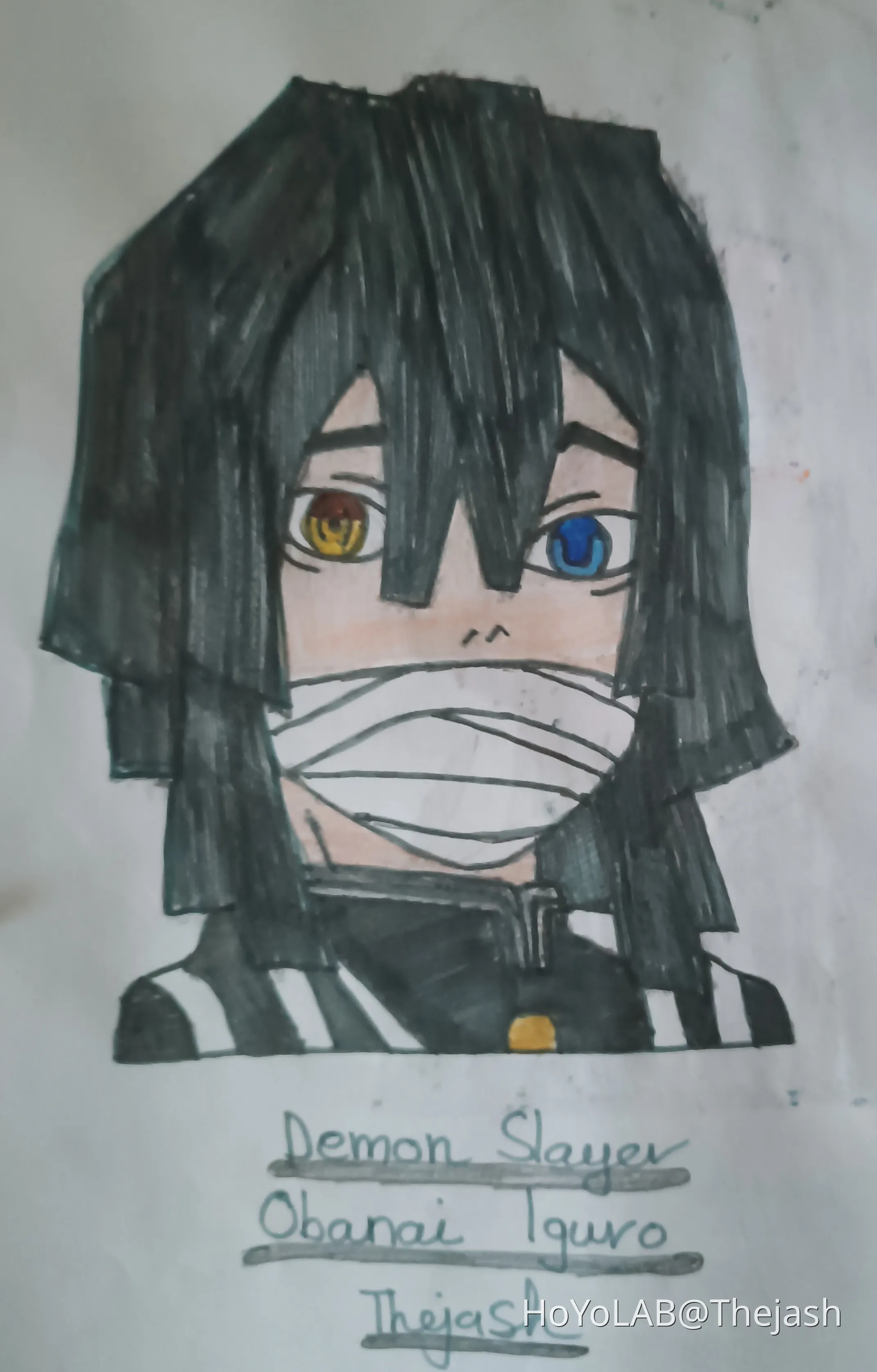 I drew Obanai Iguro from Demon Slayer. Genshin Impact | HoYoLAB