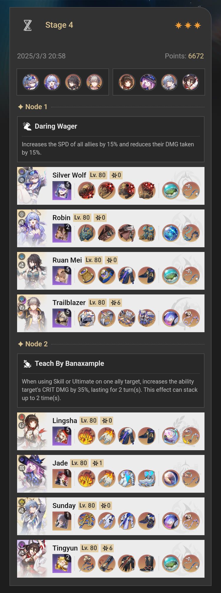 SUPPORT ONLY (+ Jade sneak) Honkai: Star Rail | HoYoLAB