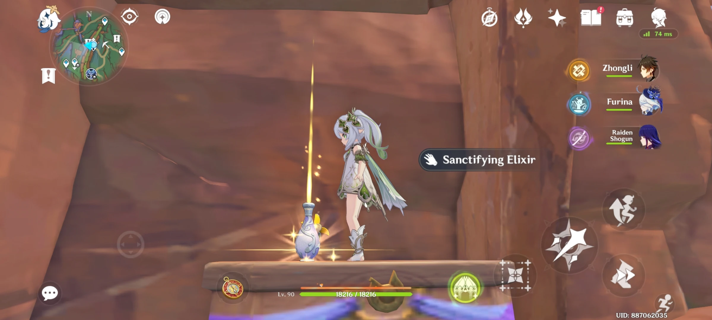 She's 3 Sanctifying Elixir tall. Genshin Impact | HoYoLAB