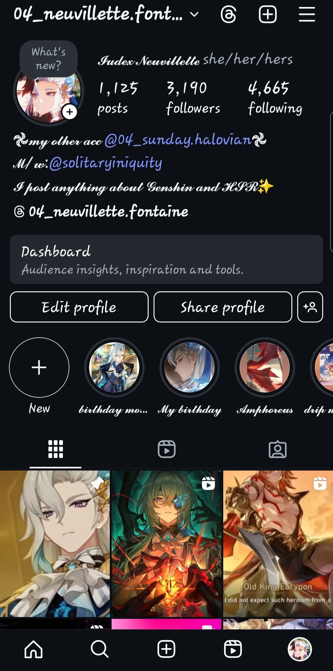 My Instagram profile | HoYoLAB