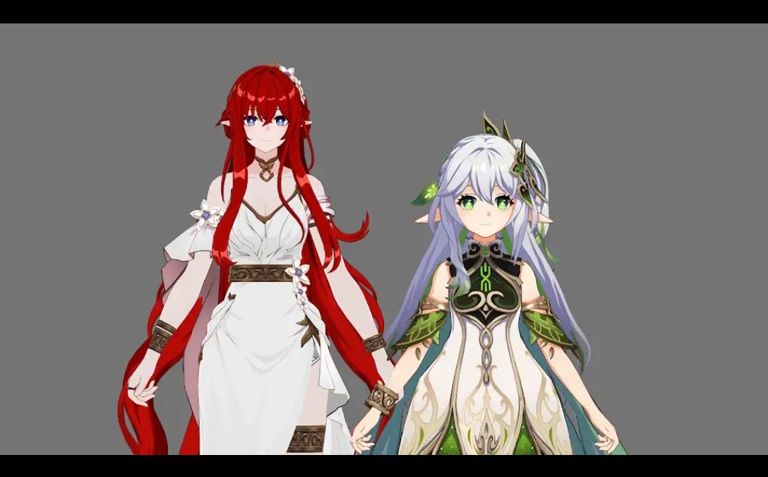 Small Nahida and Big Nahida and Small Tribbie and Big Tribbie Genshin ...