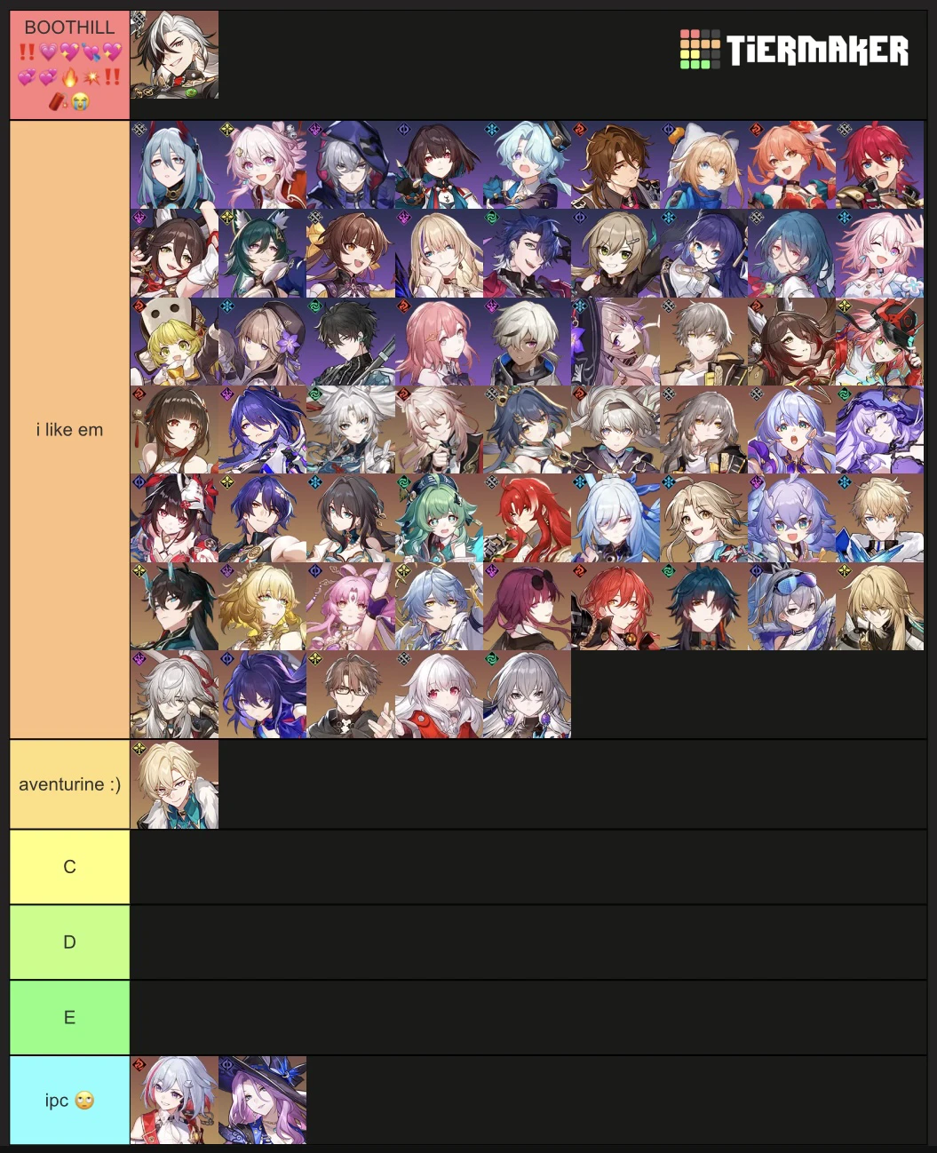 hsr character ranking based on how much i like them 🥰 Honkai: Star Rail | HoYoLAB