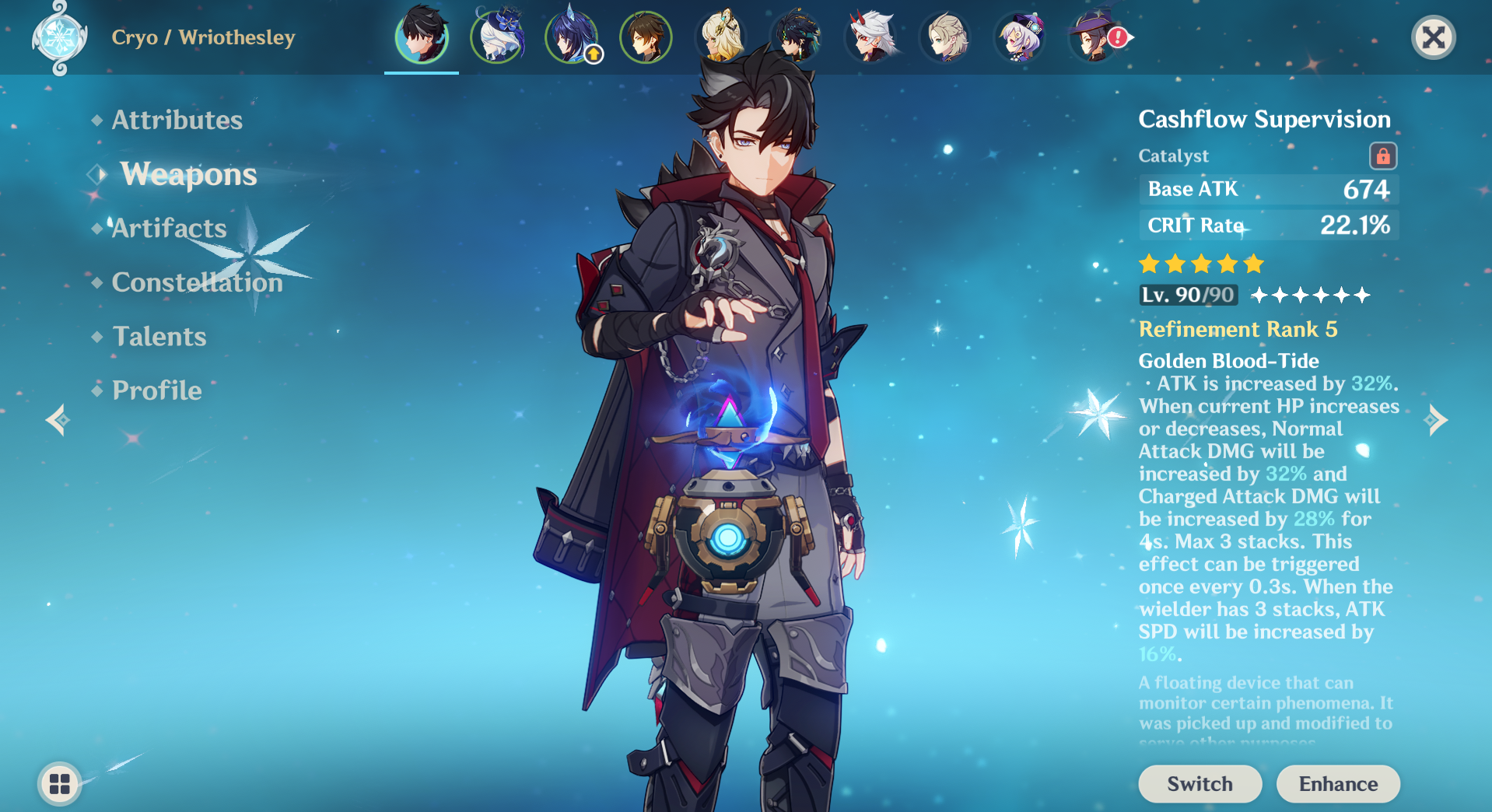 Seems like Wriothesley really wanted his weapon refined ASAP Genshin ...