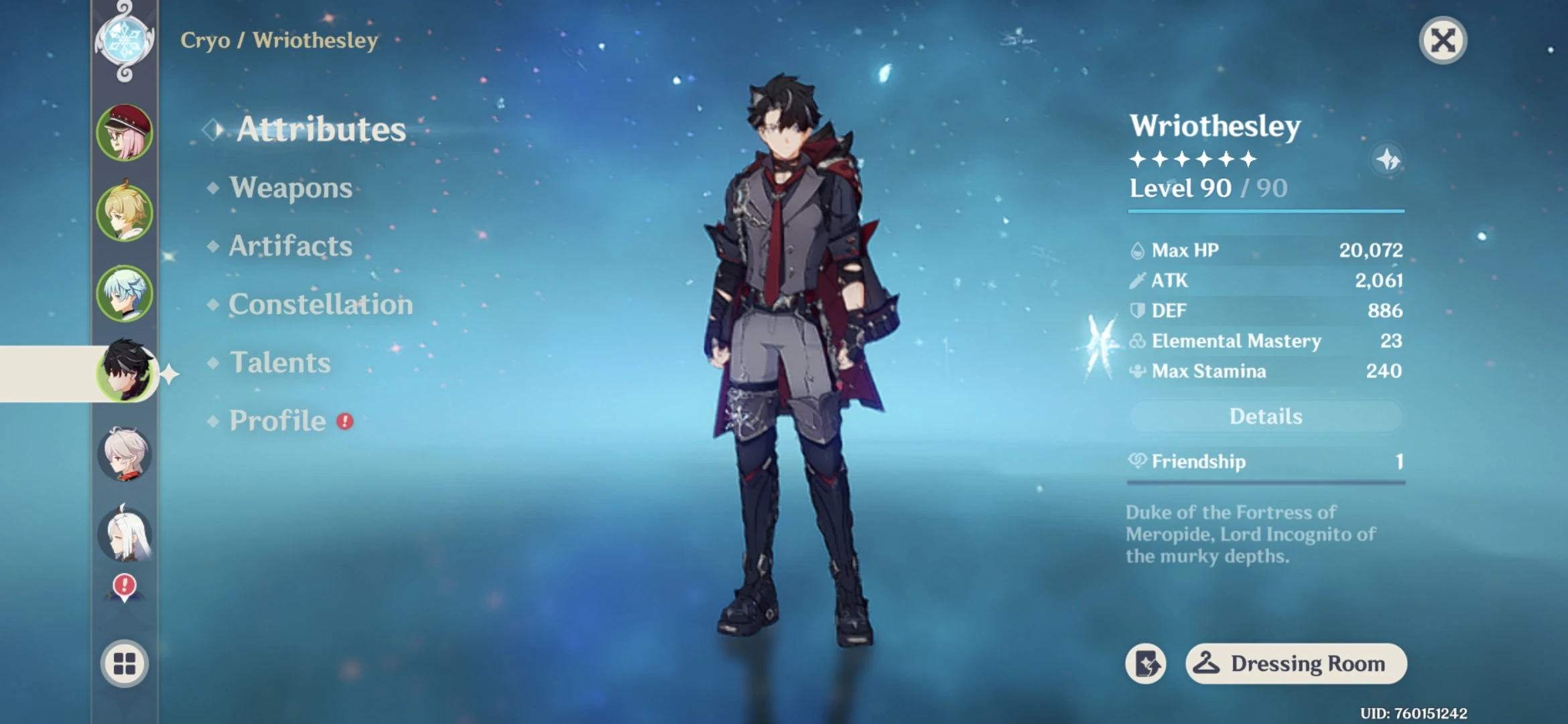 Got Wriothesley, his C1 and his weapon! Genshin Impact | HoYoLAB