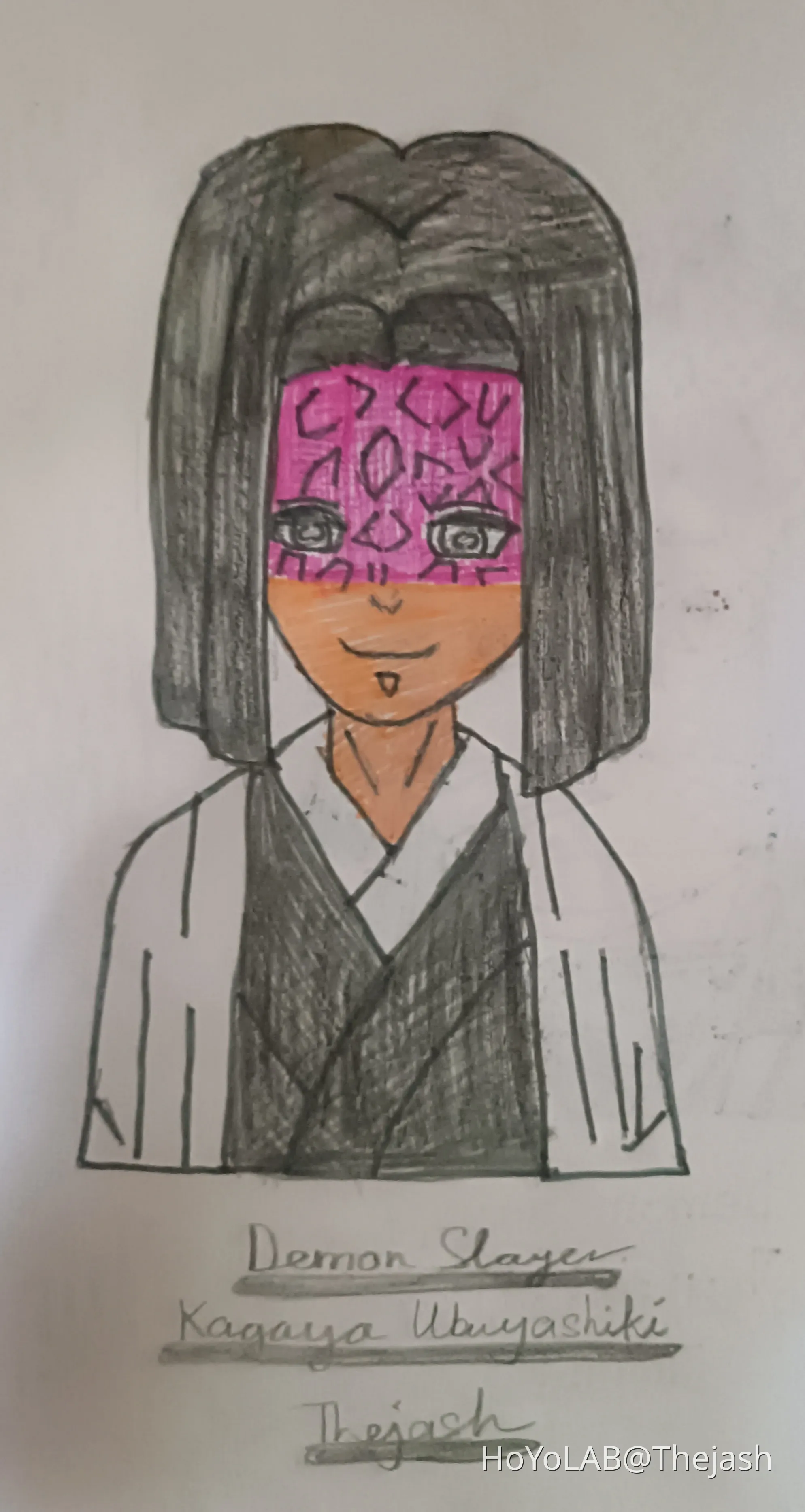 I drew Kagaya Ubuyashiki from Demon Slayer. Genshin Impact | HoYoLAB