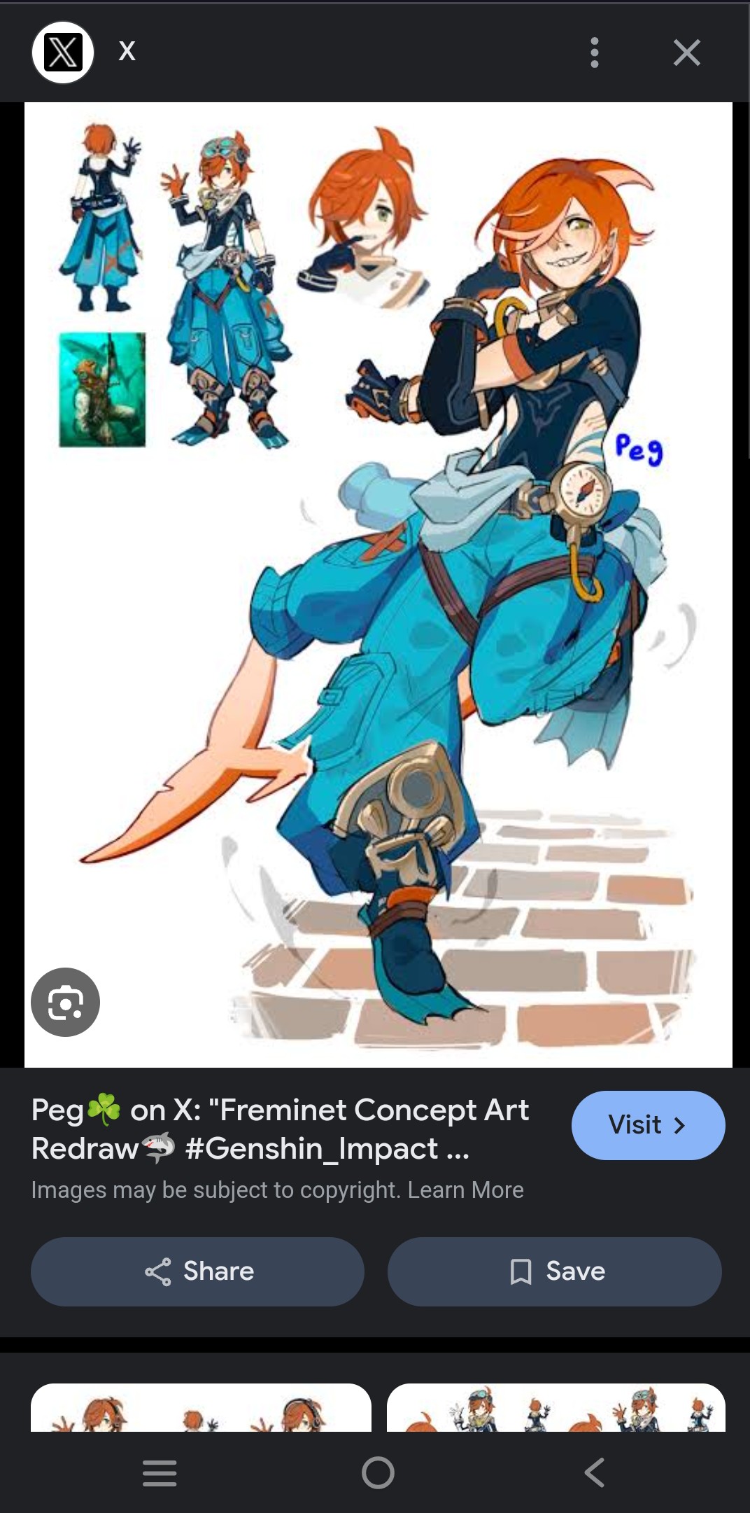 Freminet concept art ( Repost cuz Hoyo deleted. THIS ART ISN'T MINE ...