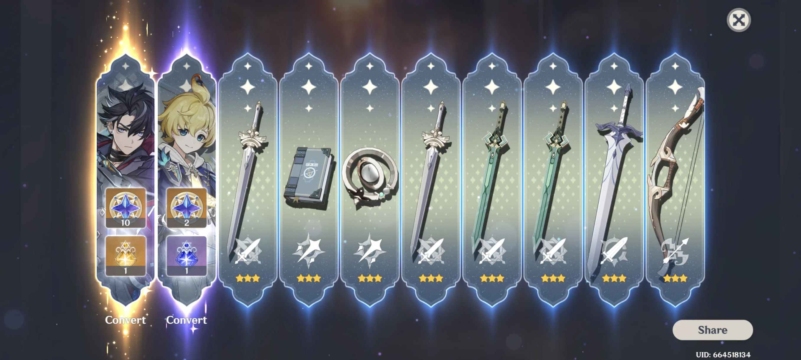 Back 2 back 10 pulls btw Genshin Impact | HoYoLAB