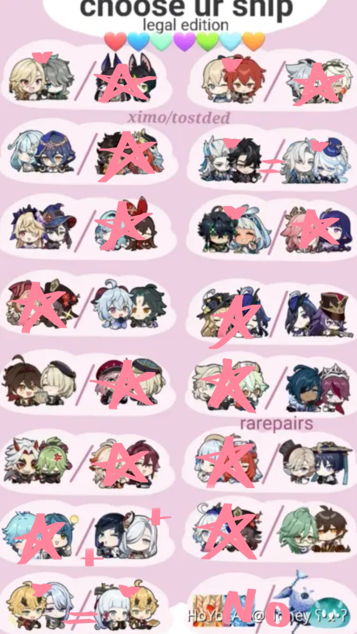 Choosing My Ship! Genshin Impact | HoYoLAB