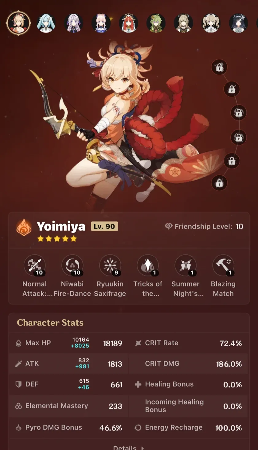 PLS RATE MY YOIMIYA BUILD 😫 Genshin Impact | HoYoLAB