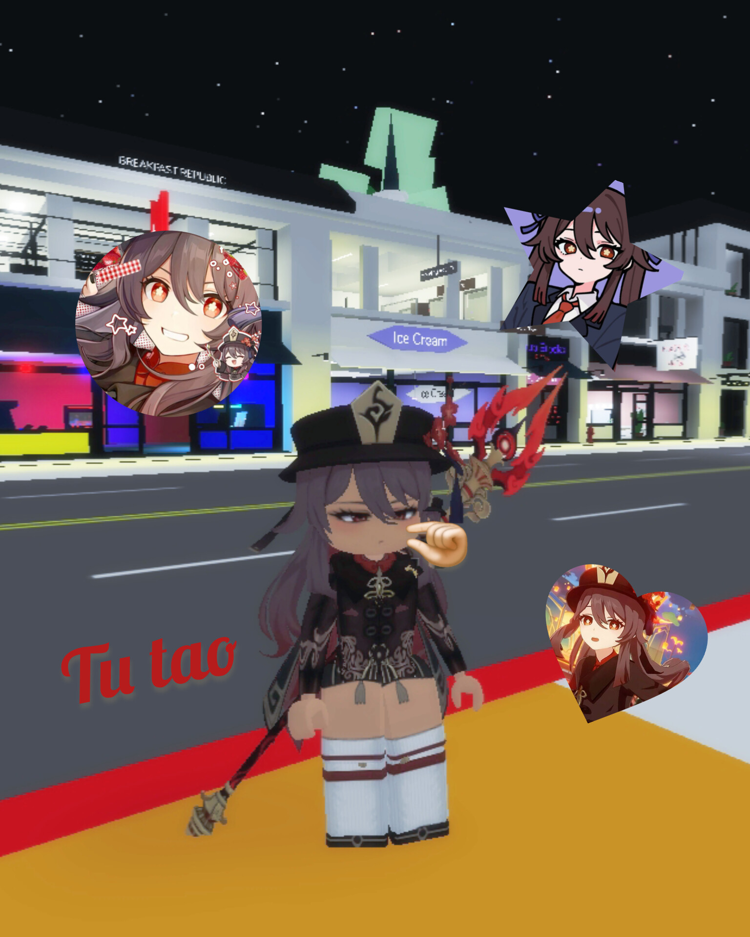 What do you think of Hu Tao's skin in Roblox? Genshin Impact | HoYoLAB